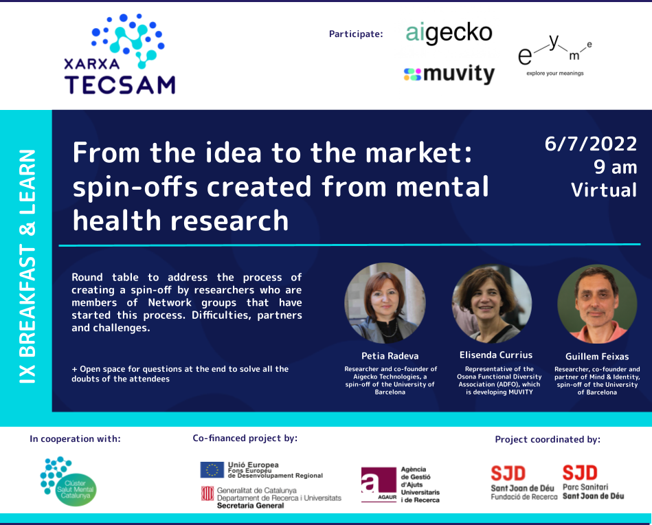 Round table: spinoffs from mental health research- Xarxa TECSAM
