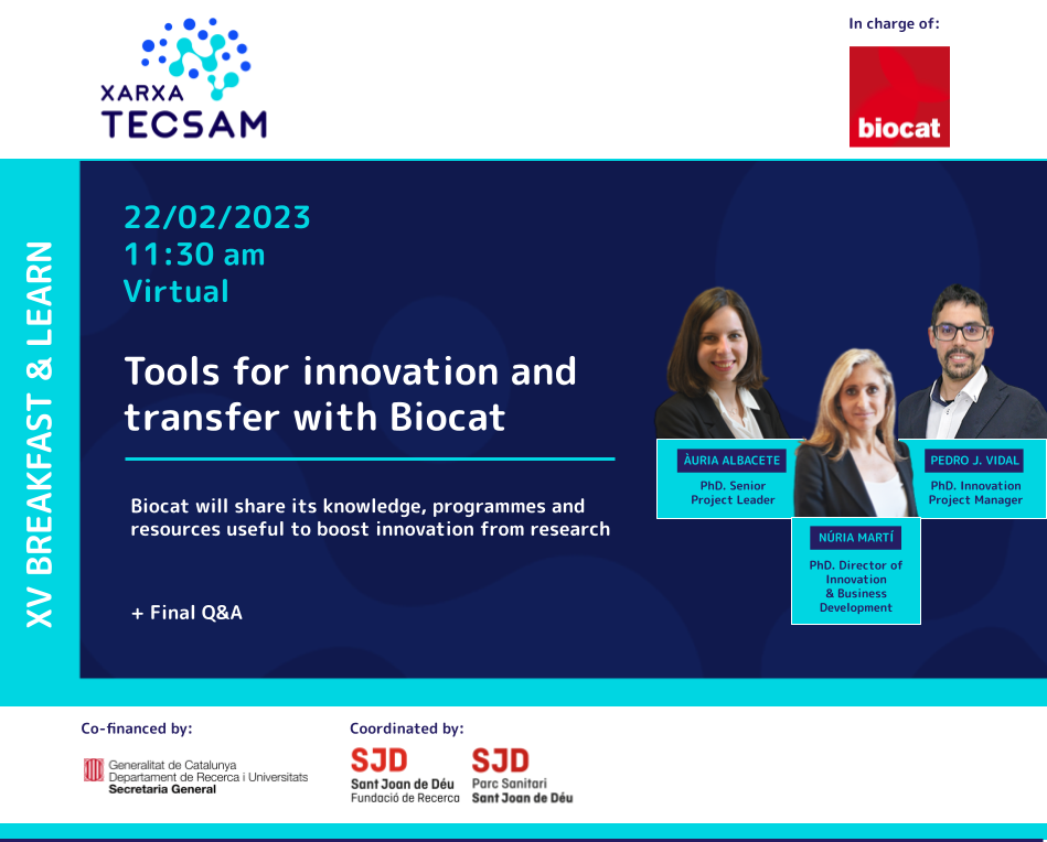 Keys and tools for innovation and transfer with Biocat